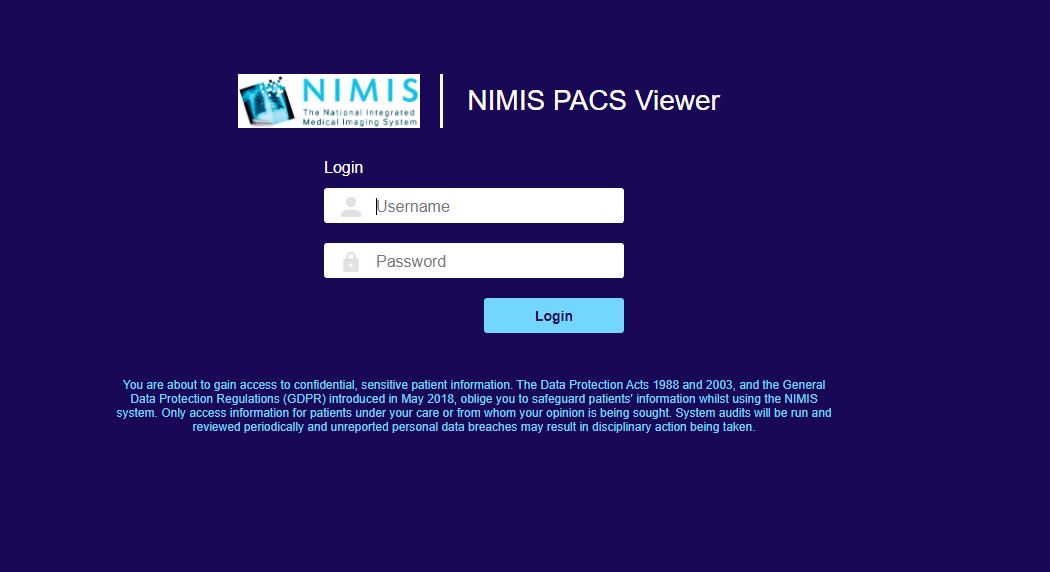 NIMIS Login – ITS Dept CRC