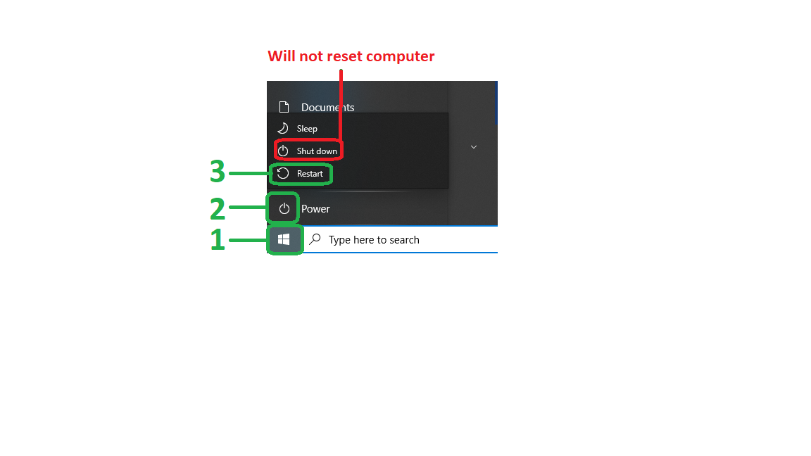 How to Restart a Laptop – ITS Dept CRC