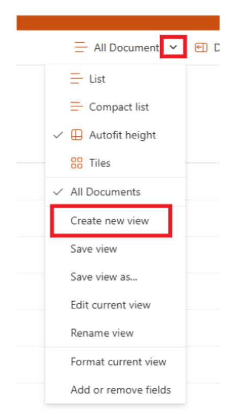 Creating Views in a Document Library – ITS Dept CRC